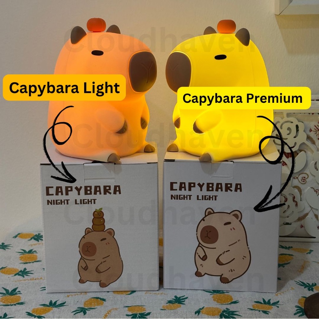 [Ready Stock 🇲🇾] Capybara Night Light Original Silicone Rechargeable ...