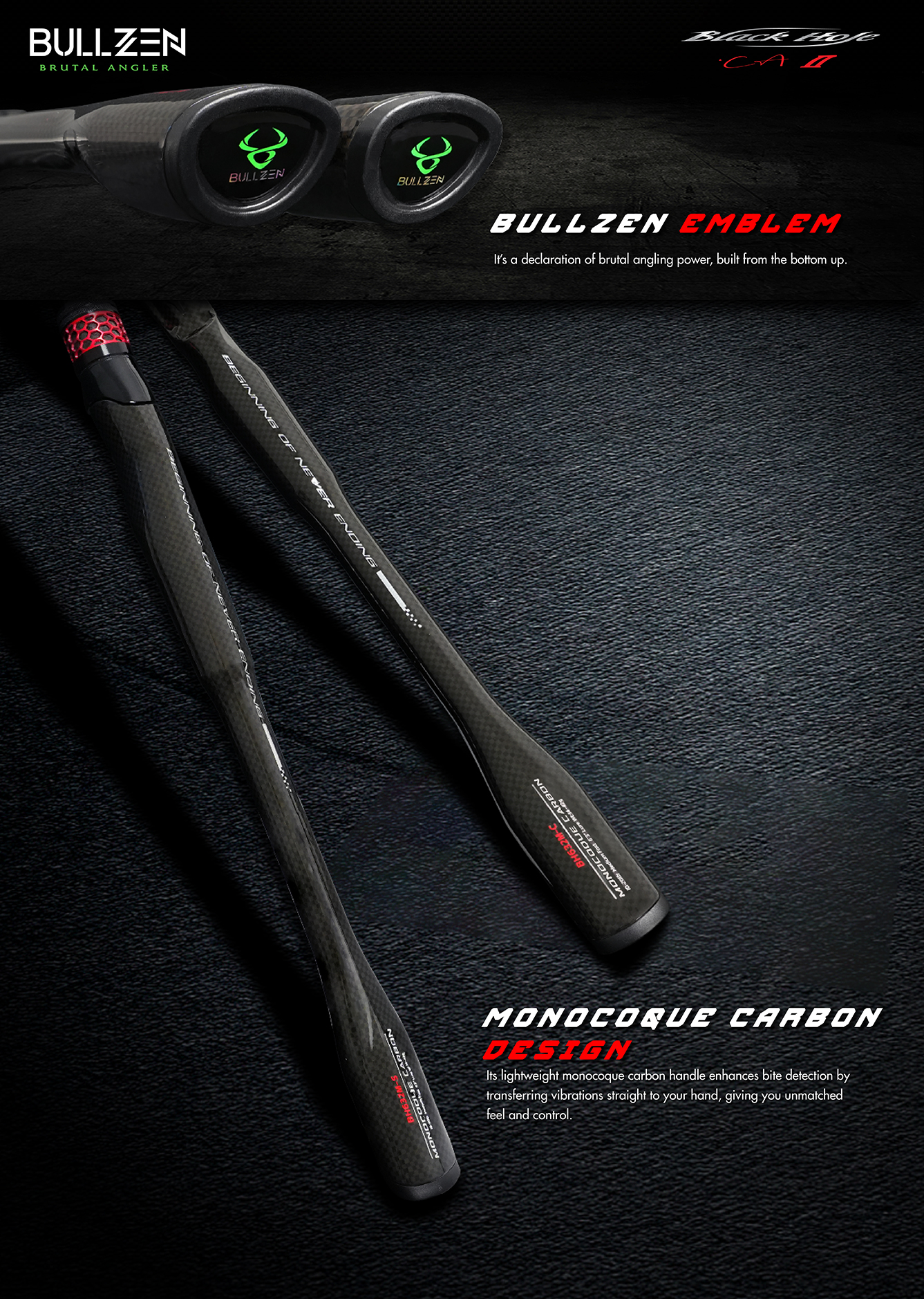 Bullzen Black Hole CA II Fishing Rod | Shopee Malaysia