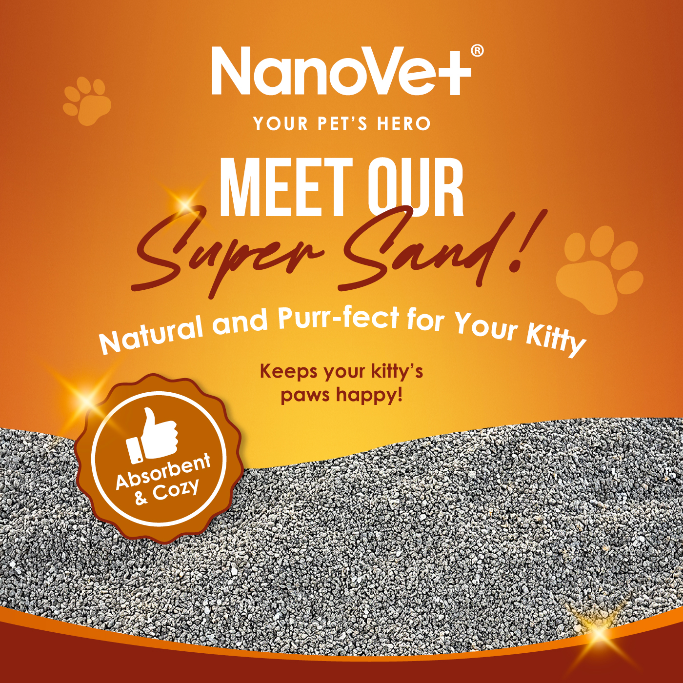 Nanovet® Syok Mineral Sand Natural Cat Litter | Shopee Malaysia