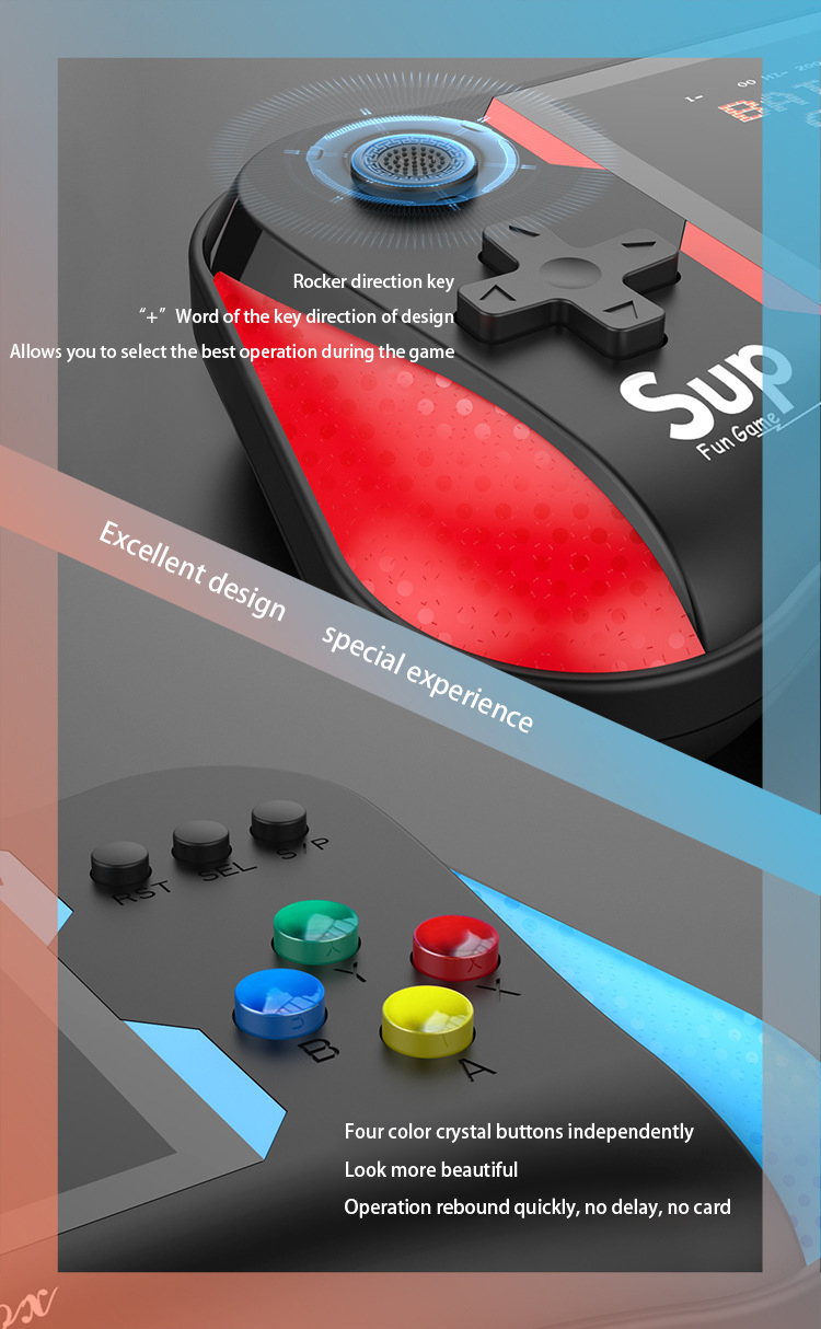 Sup X7M, Vintage 500-in-1 Handheld Game Console – 3.5" Screen, Classic ...