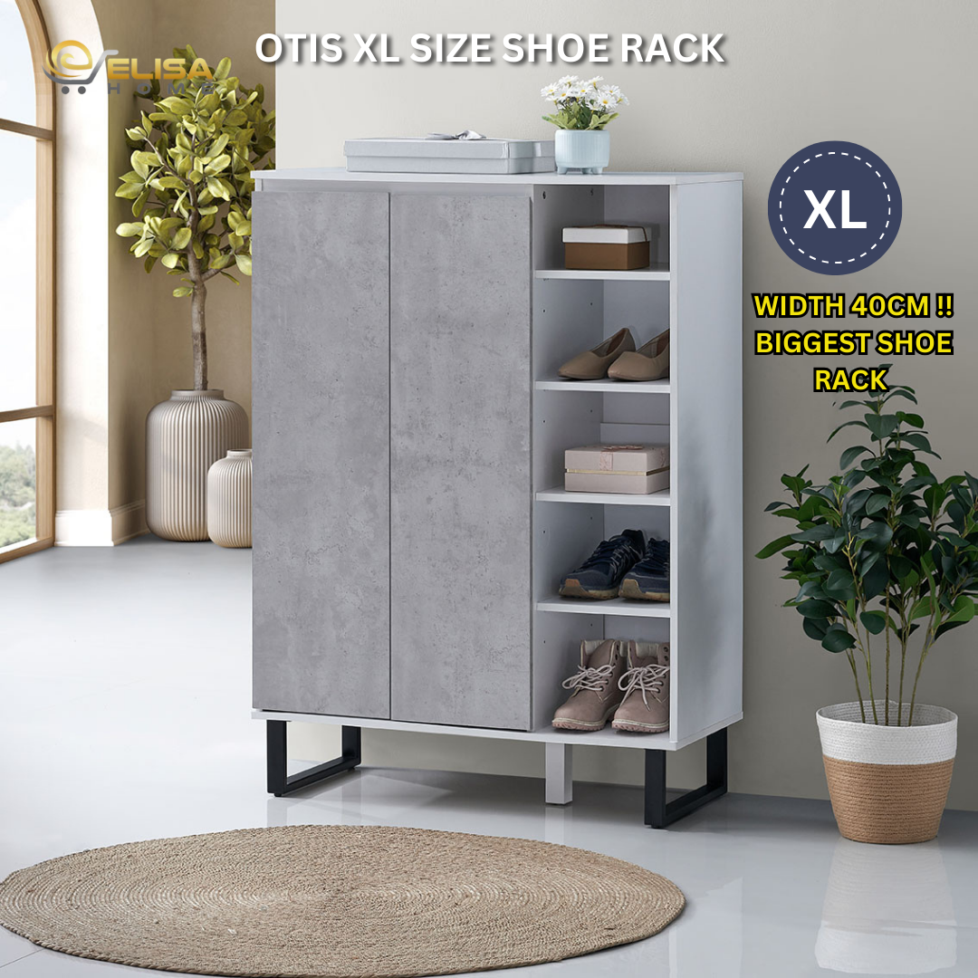 ELISA HOME Otis XL Rak Kasut 2 Pintu / 2 Door Shoe Rack Cabinet 鞋柜 ...