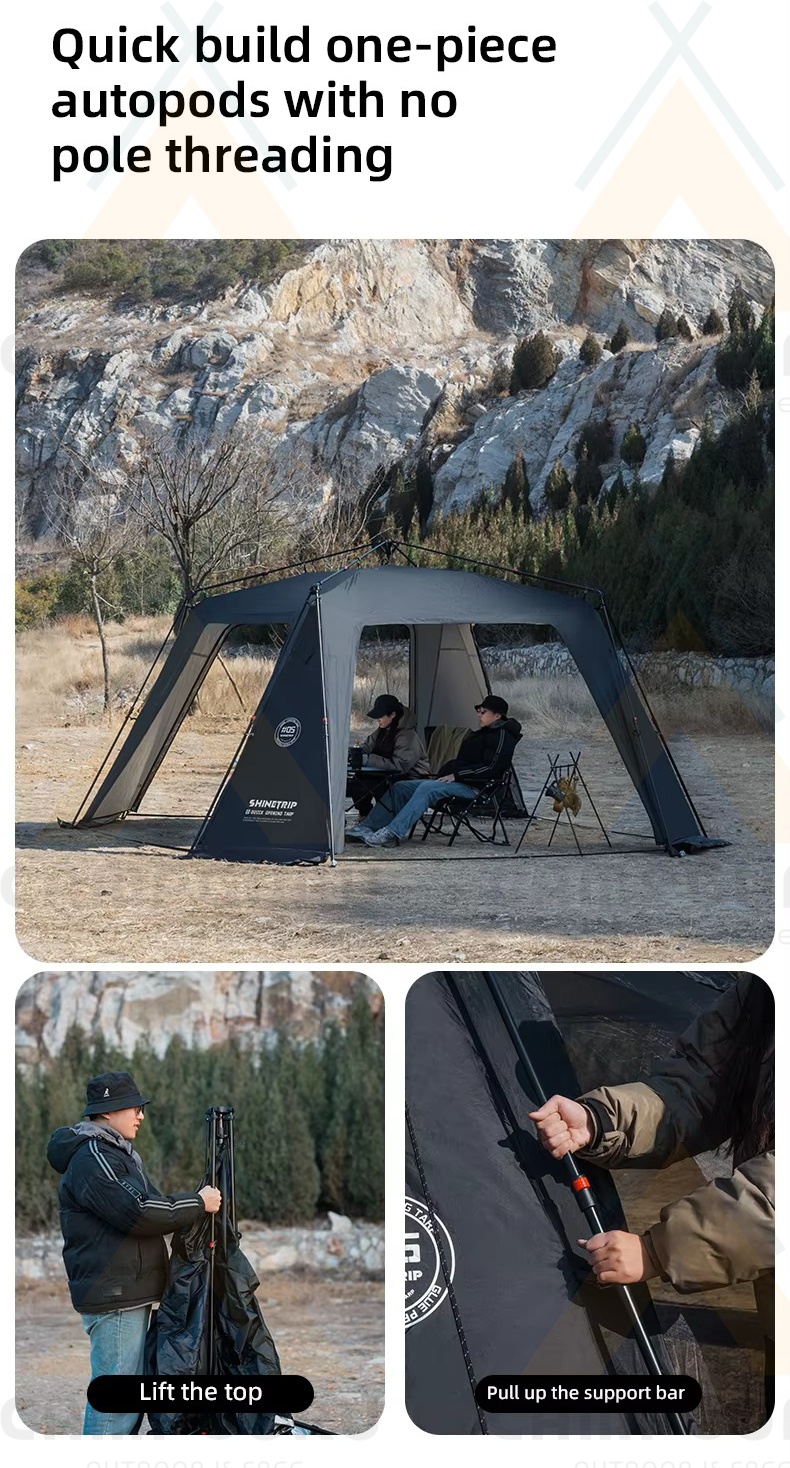 ShineTrip 05 Series Automatic Dome Shelter Large Canopy Flysheet A502 ...