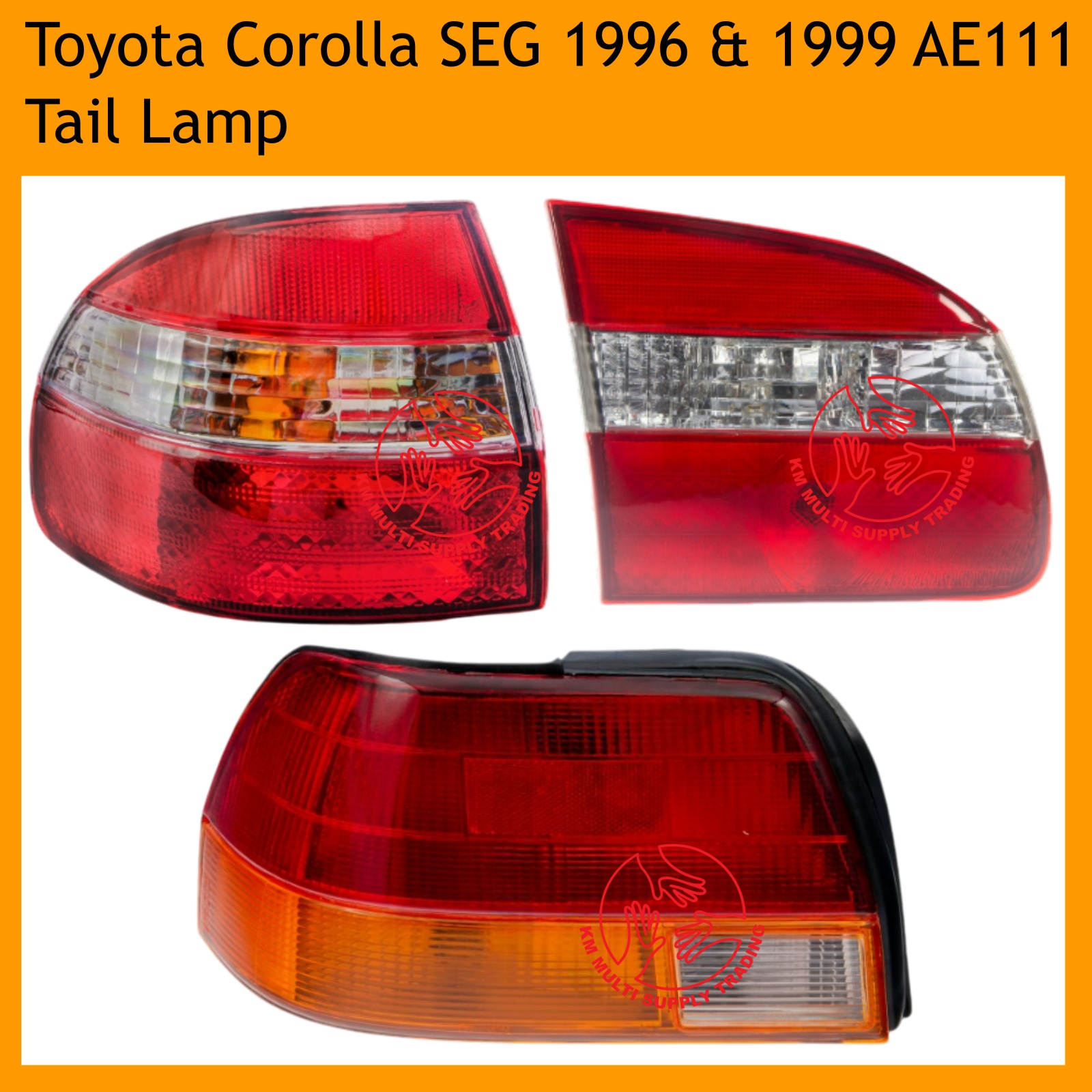 Toyota Corolla SEG AE111 EE111 1996 - 2003 Tail Lamp Tail Light Lampu ...