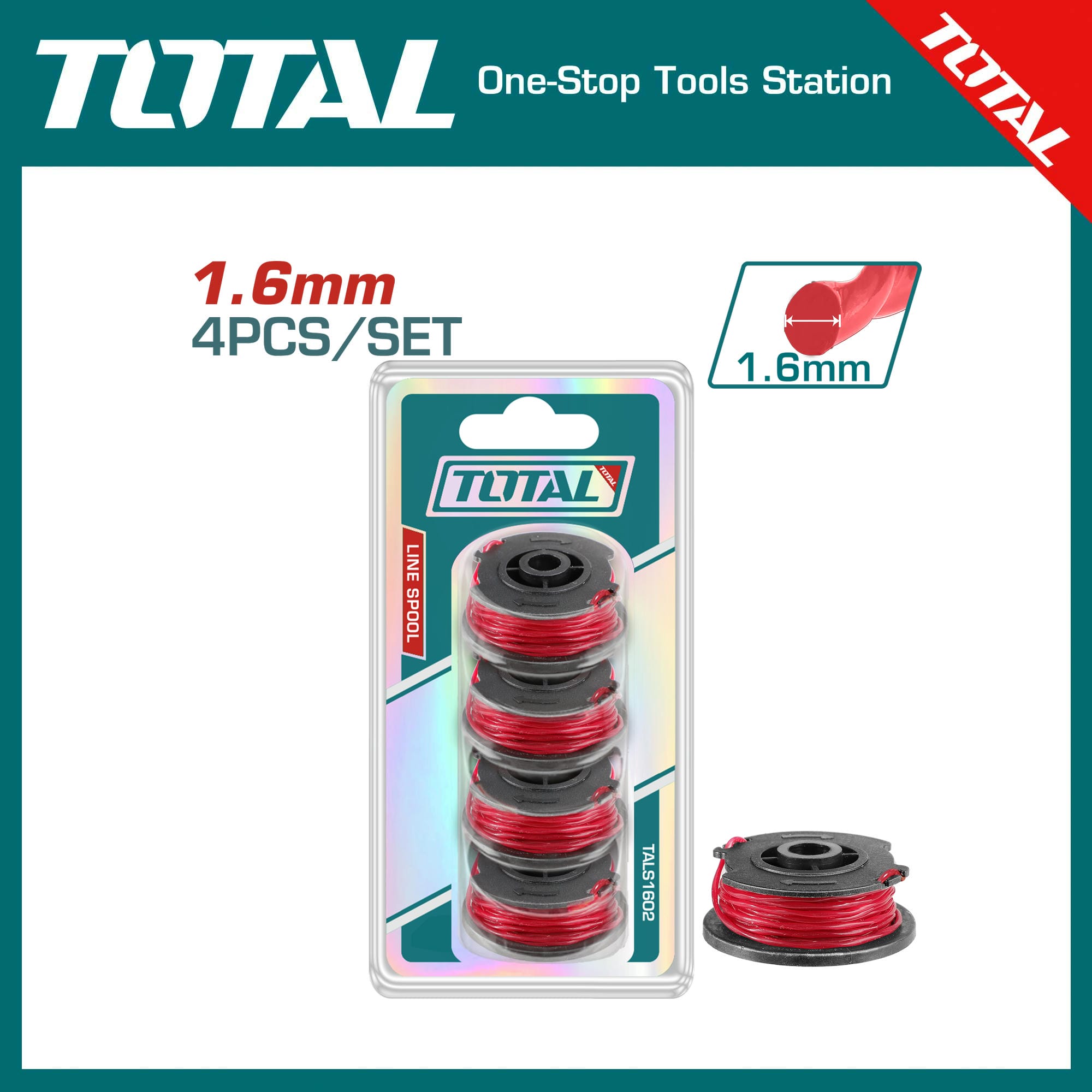 TOTAL Line spool 5m TALS1602 | Shopee Malaysia
