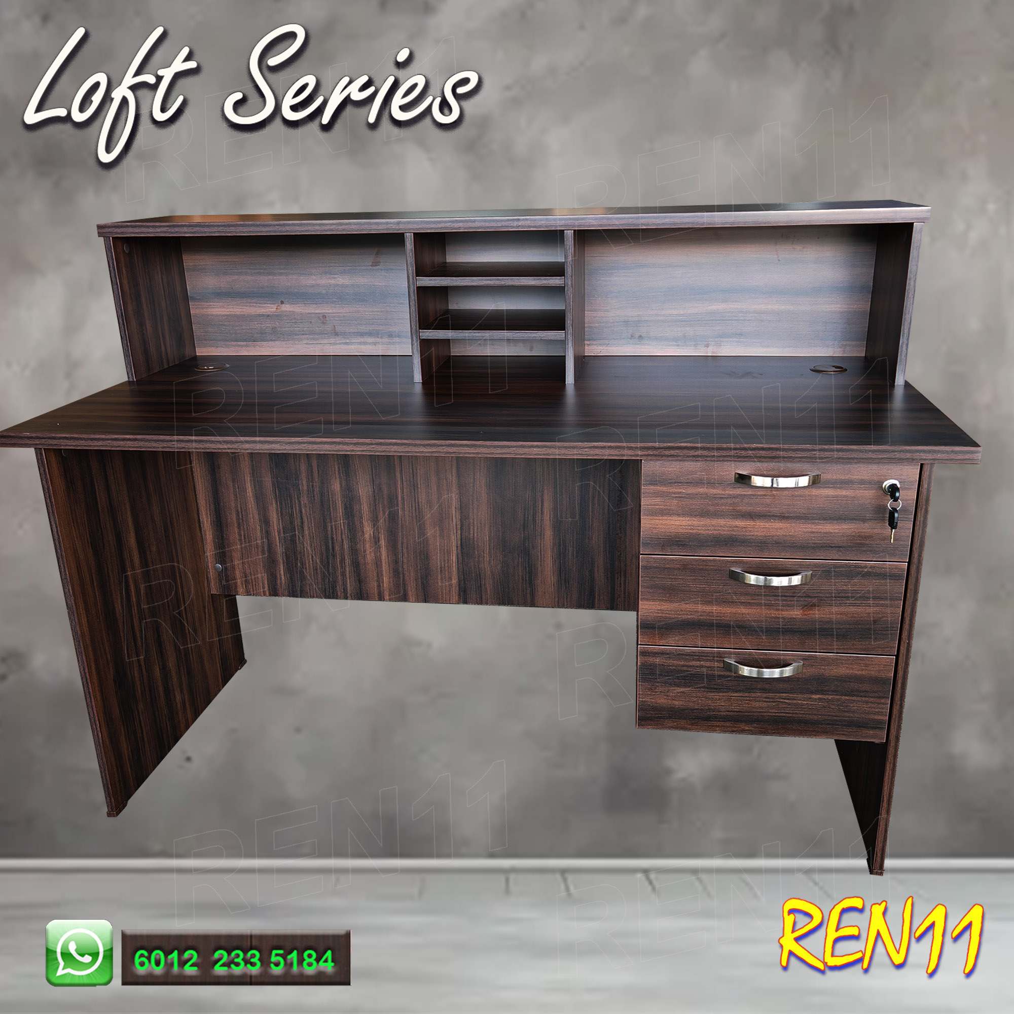 Cashier Reception Counter Table With Hanging Drawer,office Table ...