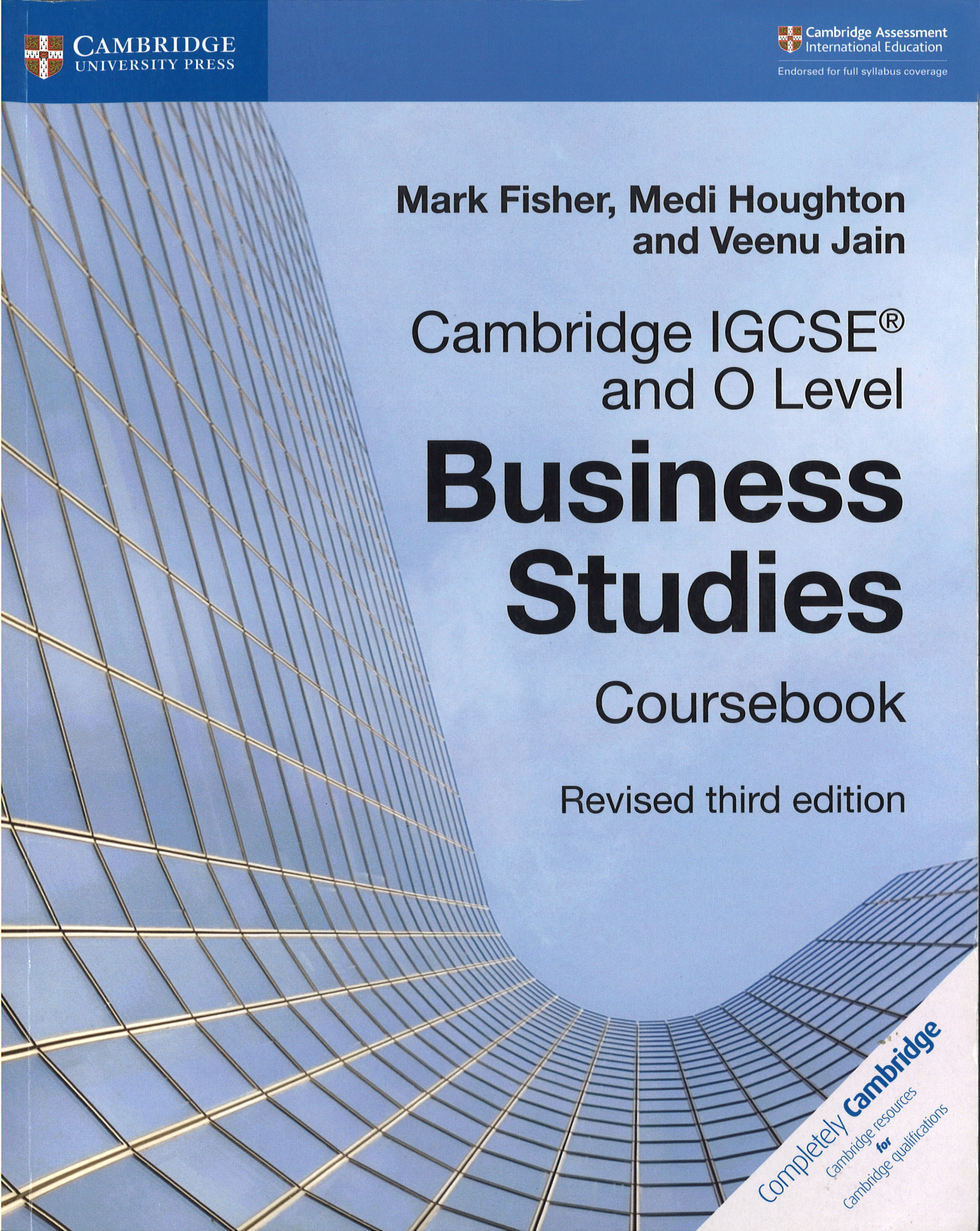 31.1 CAMBRIDGE IGCSE & O LEVEL BUSINESS STUDIES TEXTBOOK IGCSE Business Studies Coursebook ...