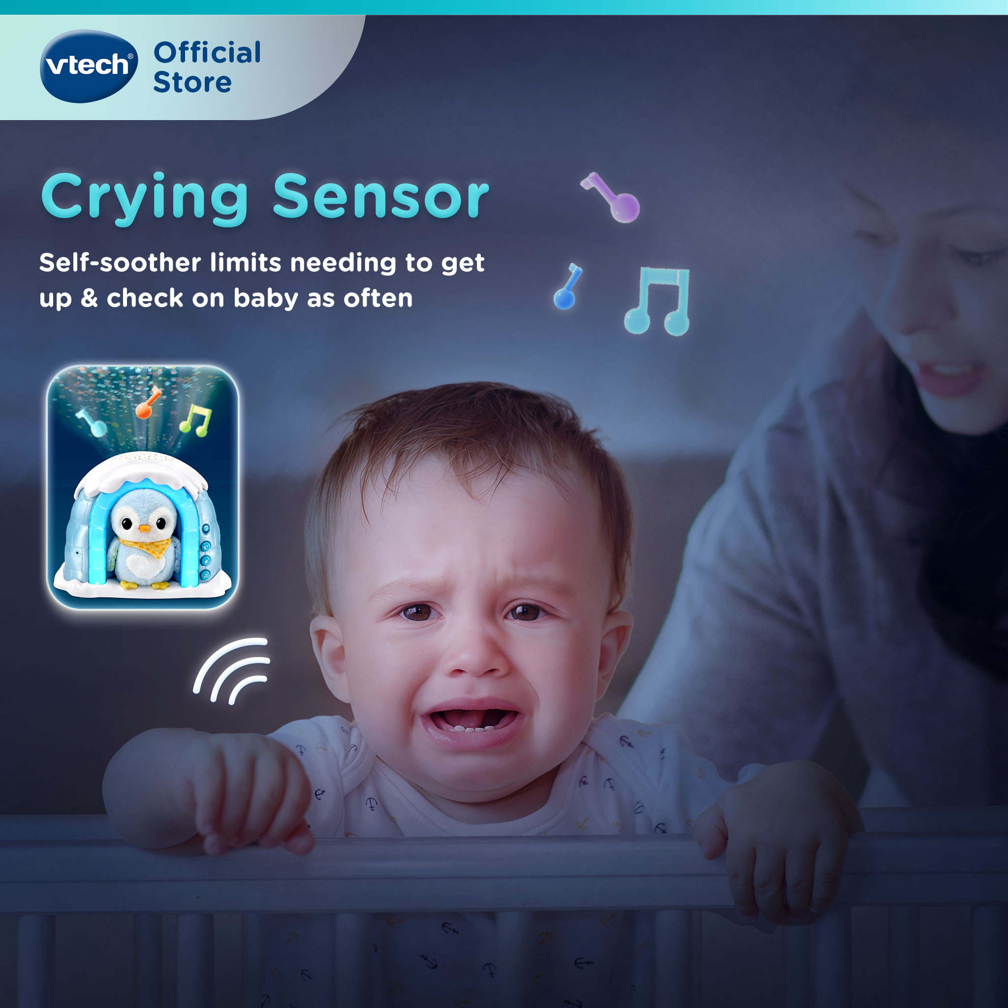 VTech Soothing Starlight Igloo New born baby soothing light projector ...