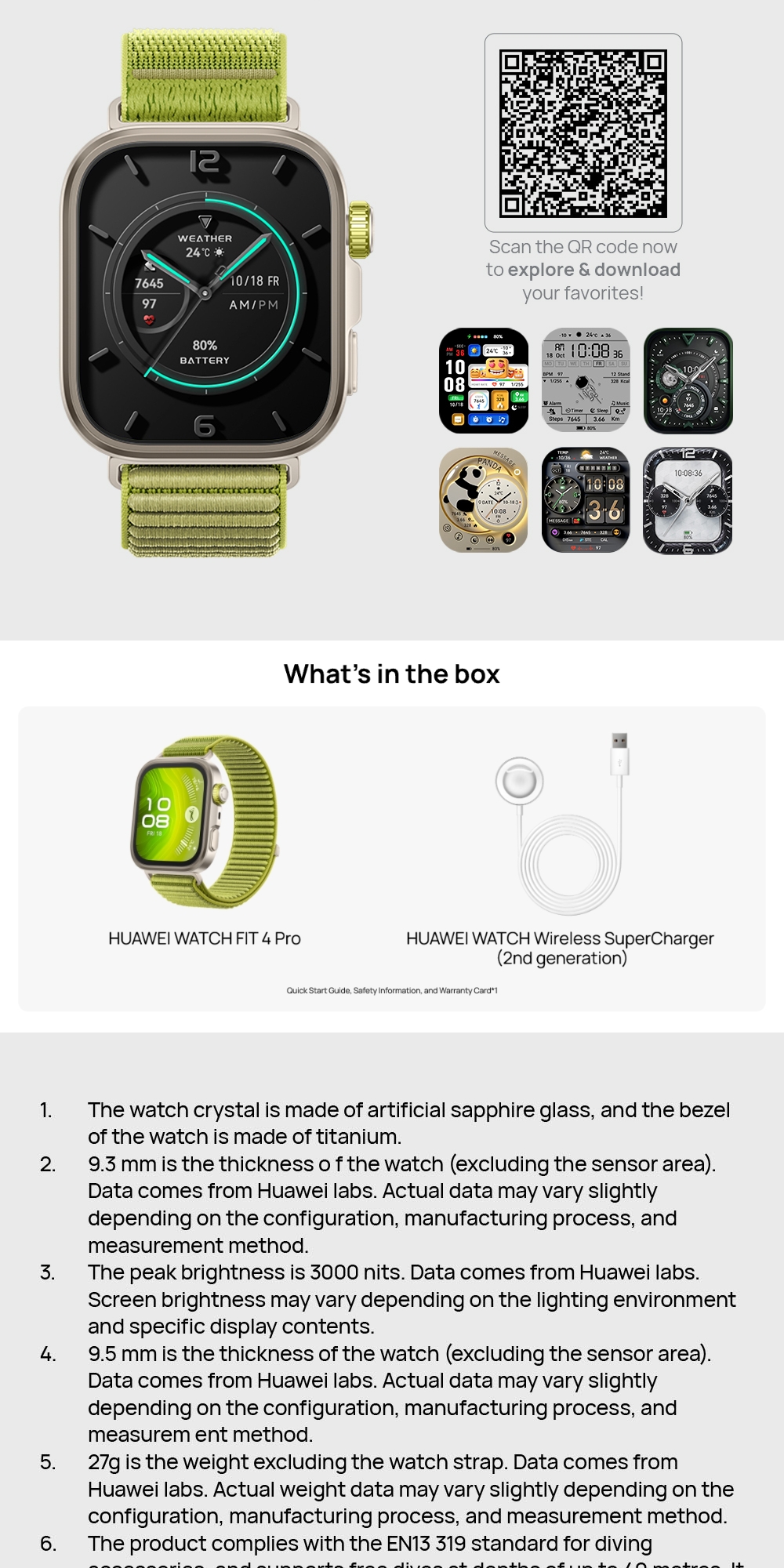 HUAWEI WATCH FIT 4 Series Smartwatch | Pro-Level Outdoor Sports** | ECG ...