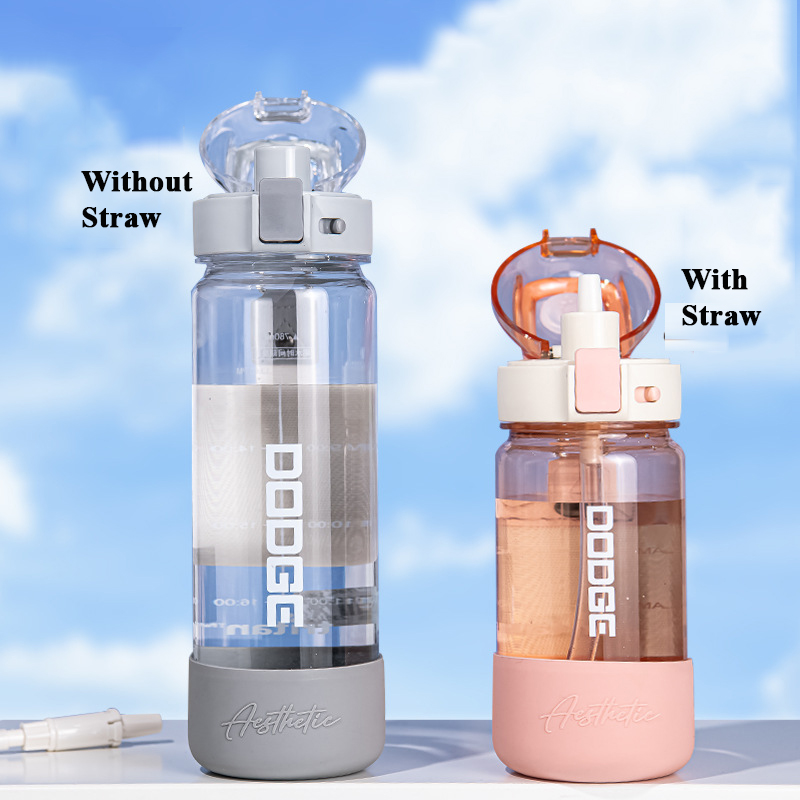 DODGE Leisure Sporty Style With Base Cup Leakproof Tritan BPA-Free Water Bottle (780ml/1L ...