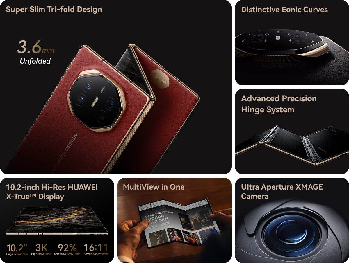 HUAWEI Mate XT | Ultimate Design | Foldable Smartphone | 16GB+1TB ...