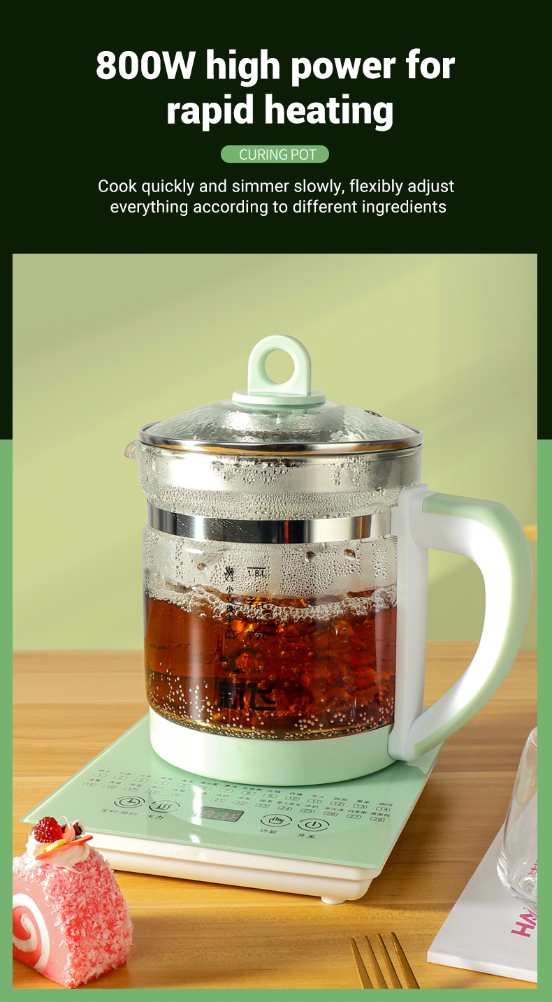 1.8L Electric Health Pot Multi Cooker Timer Keep Warm English Version ...