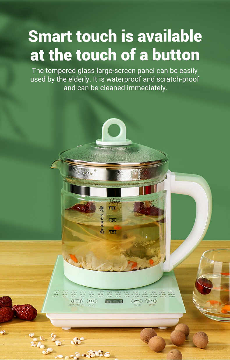 1.8L Electric Health Pot Multi Cooker Timer Keep Warm English Version ...