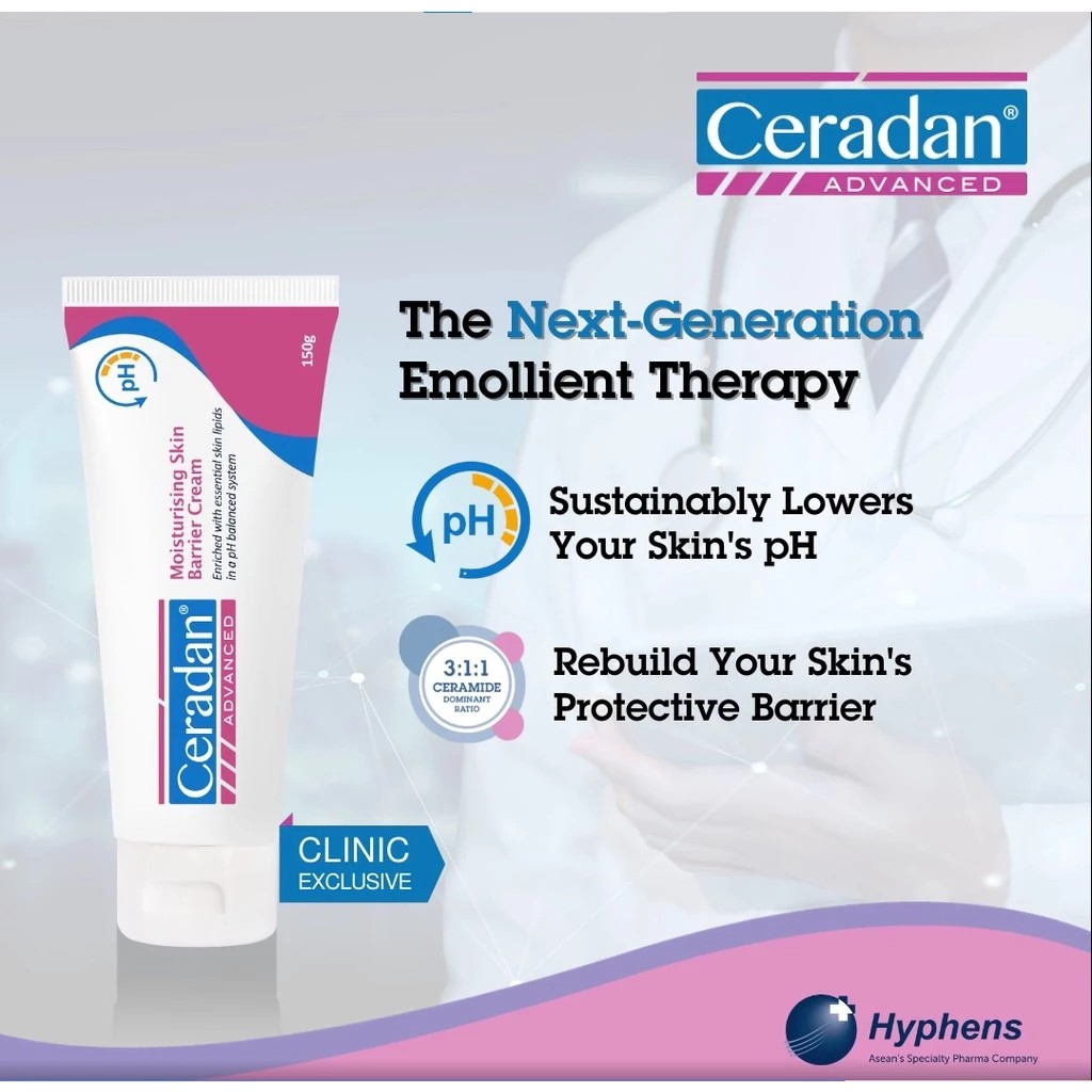 Ceradan Advanced Moisturising Skin Barrier Cream 30g Clinically proven ...