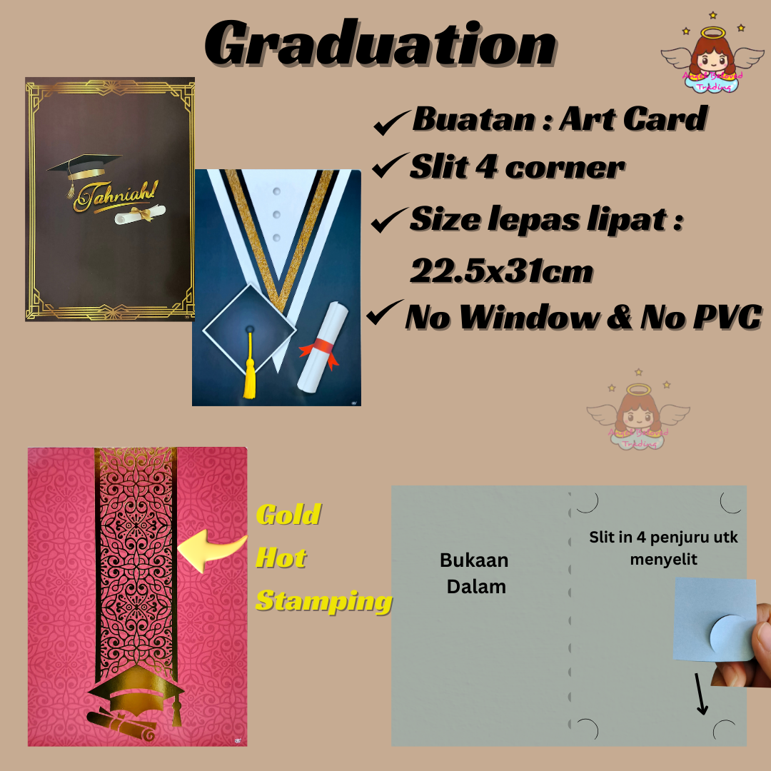 Bundle Graduation Certificate Holder A4 Certificate Folder Fail Sijil ...