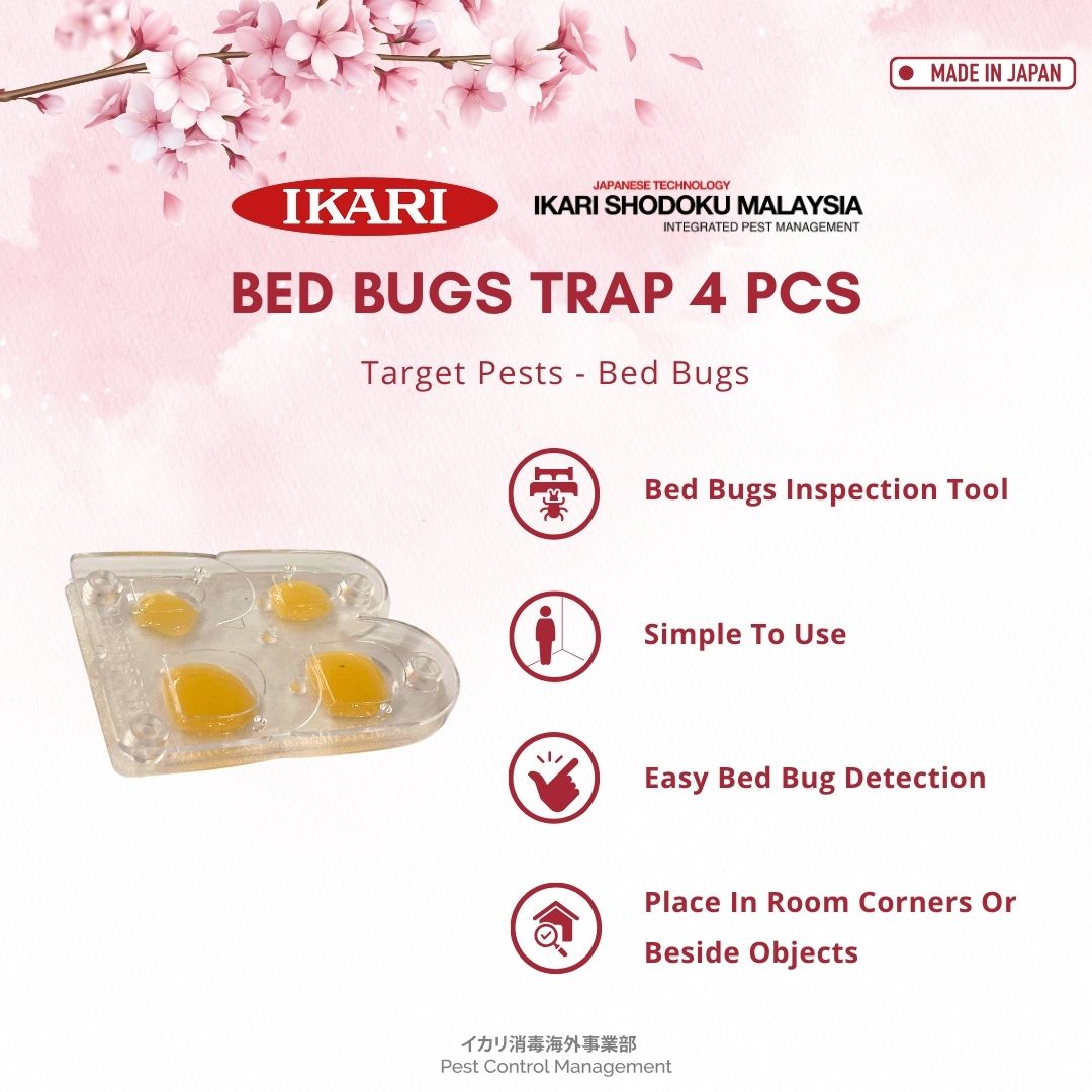 Ikari BB Trap (bed bugs Trap) 4 pcs per set Bed Bugs Inspection Tool ...