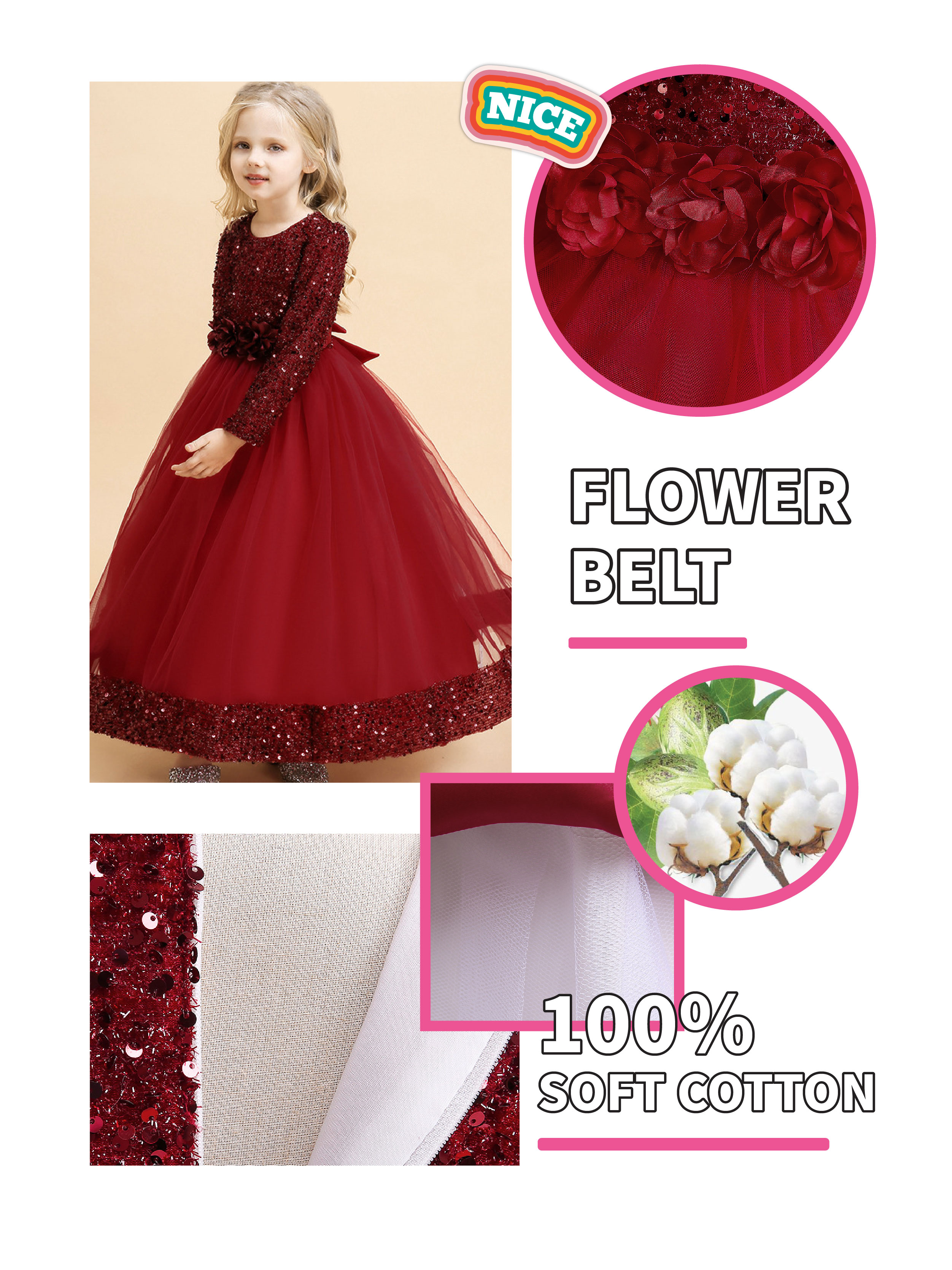[4-9±yrs] Gaun Budak Girl Dress Kids Dress Princess Retro Kembang Soft ...