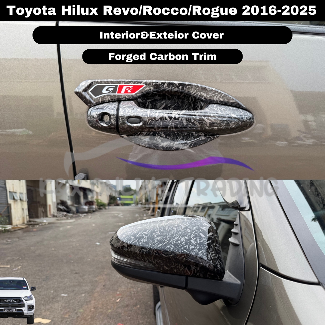 Toyota Hilux Revo/Rocco/Rogue 2016-2025 Forged Carbon Trim Interior ...