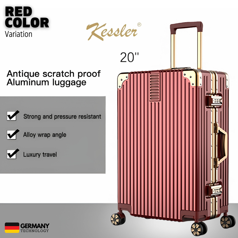 20" 18" TRAVELING Aluminum Luggage Travel GERMANY Bag Suitcase ANTI ...