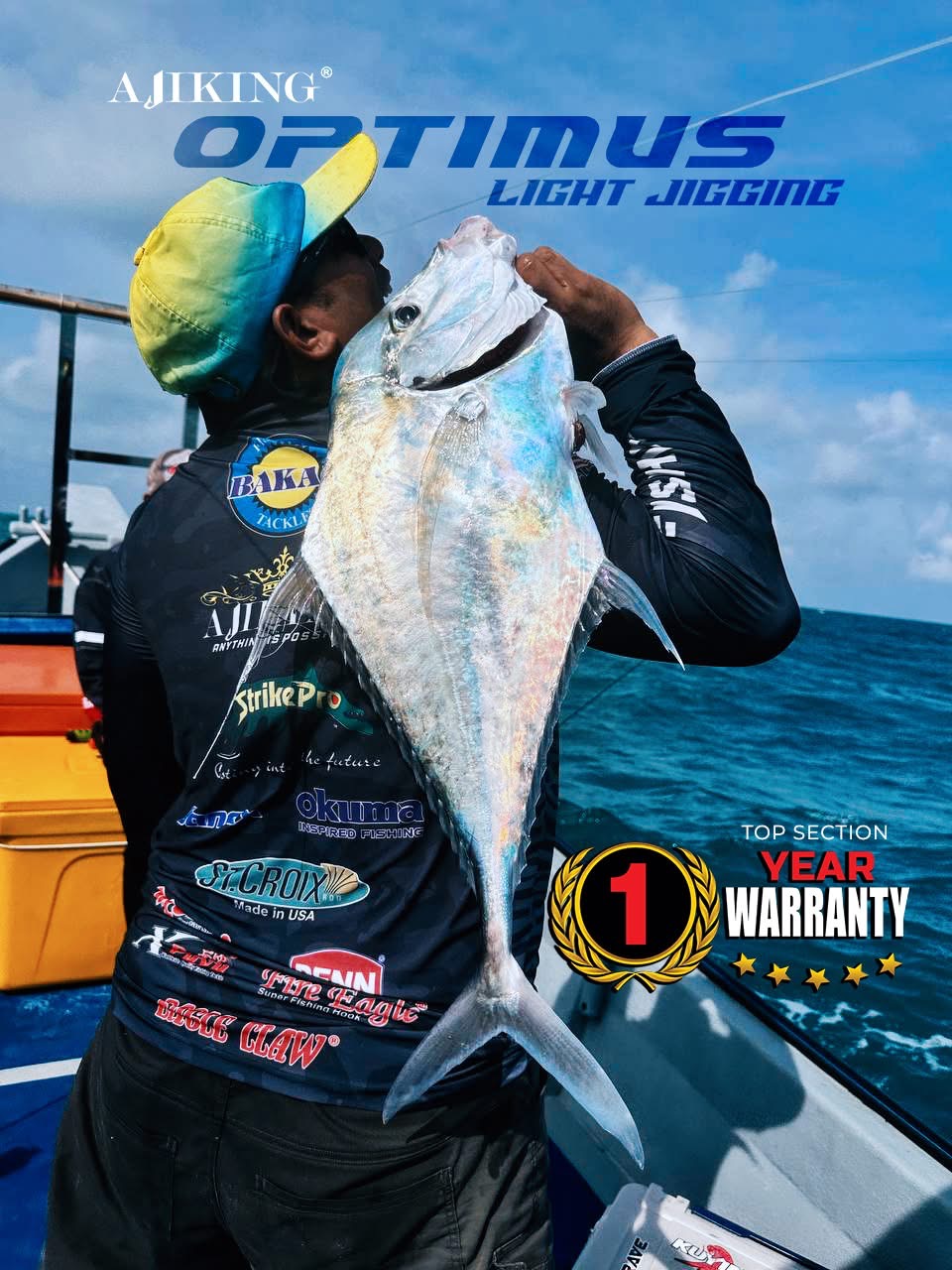 Ajiking Optimus Light Jig Series [1-tahun Waranti] Joran Pancing ...