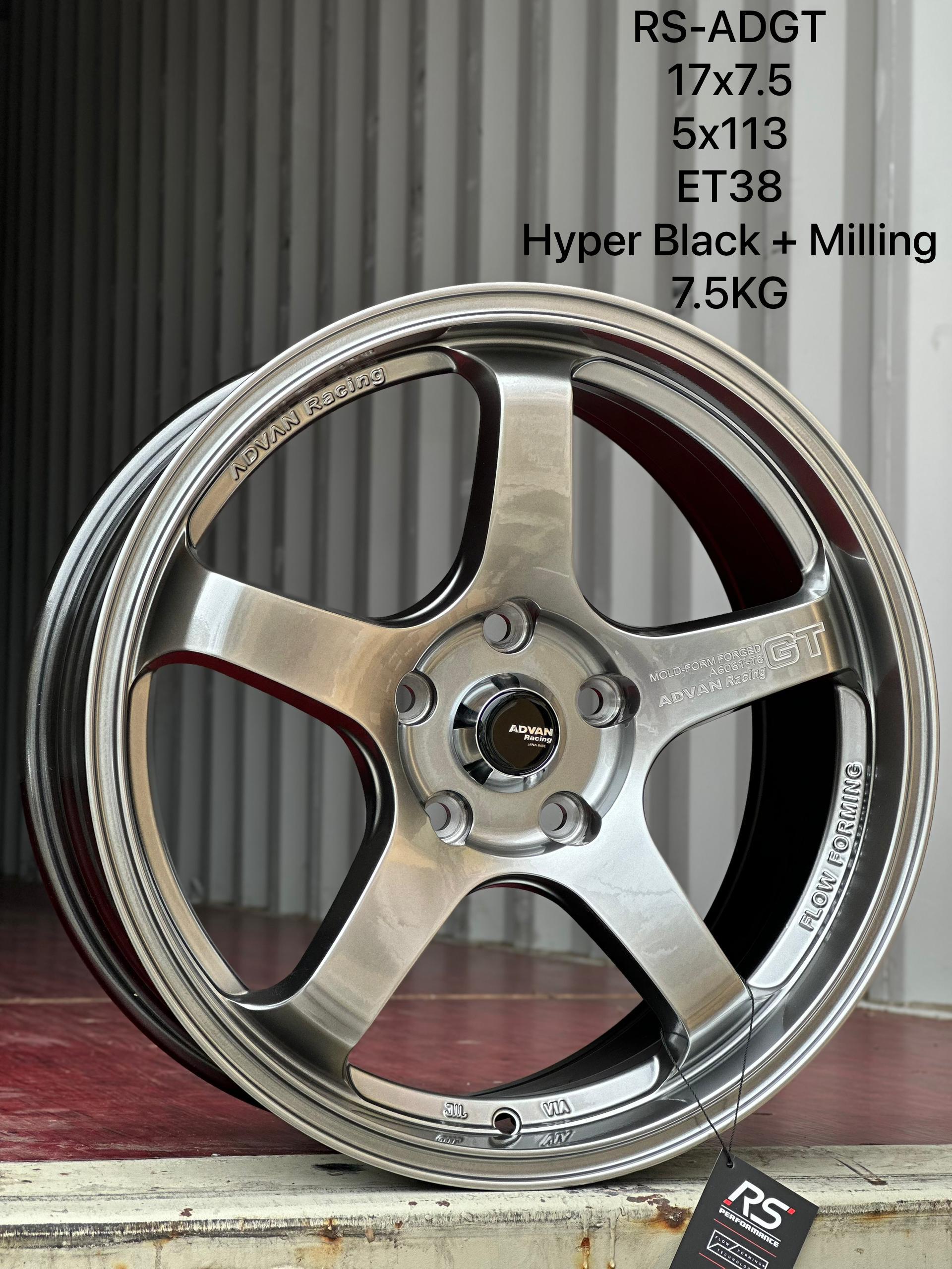 RS-ADGT Advan Racing Advan GT Flow Formed 17X7.5 4H100/5H113/5H100 ...