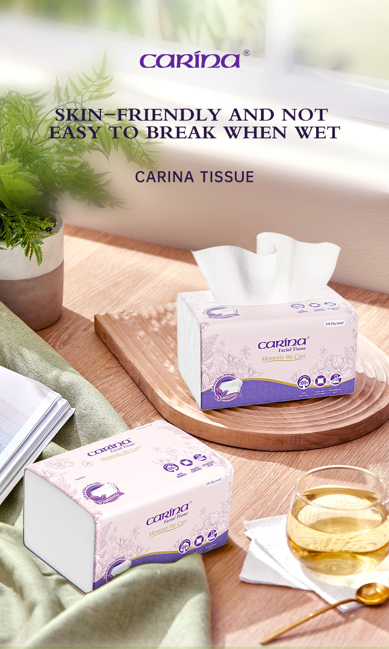 【6480sheets】Carina Tissue /Tisu Soft Facial Tisu 3ply 24pcs Non-Fluorescent Tissue Facial Tissue ...
