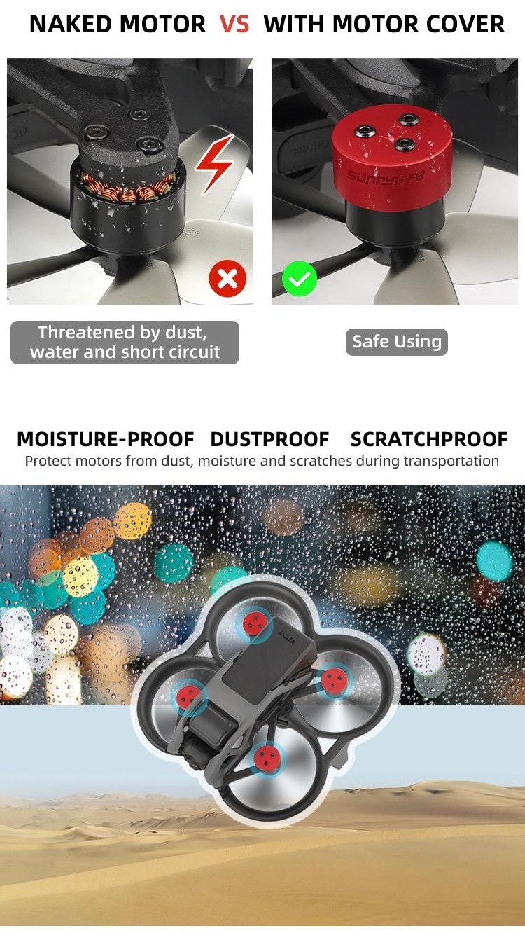 (🔥READYSTOCK🔥) DJI AVATA MOTOR PROTECTIVE COVER - RED (SUNNYLIFE ...
