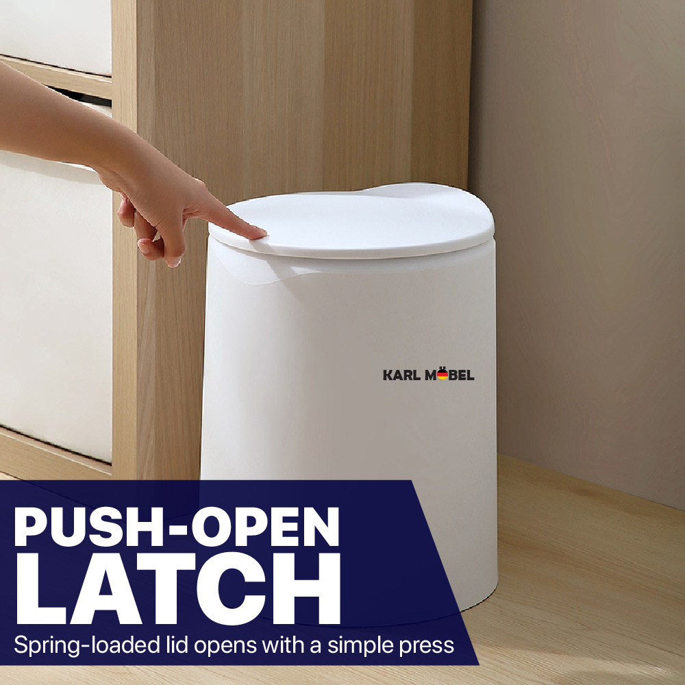Tong sampah bilik room dustbin office mini 8L 12L Japanese dustbin lid ...