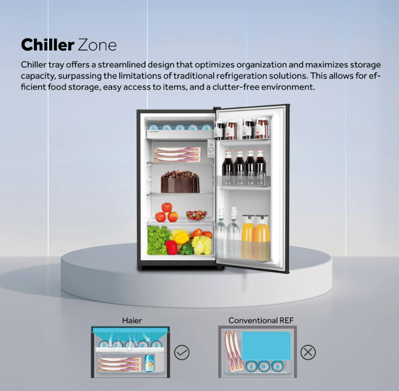 Haier 128L Single Door Refrigerator HR-128H | Shopee Malaysia