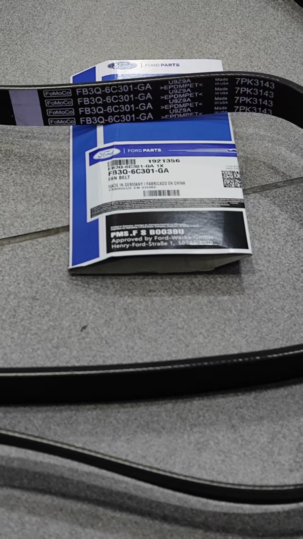 FORD FAN BELT 7PK3143 FB3Q-6C301-GA FORD RANGER T7 / T8 | Shopee Malaysia