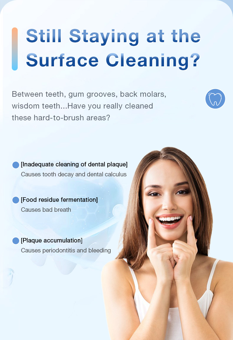 Airuidu CF580 Electric Water Flosser Teeth Cleaner 200ML Portable Oral ...