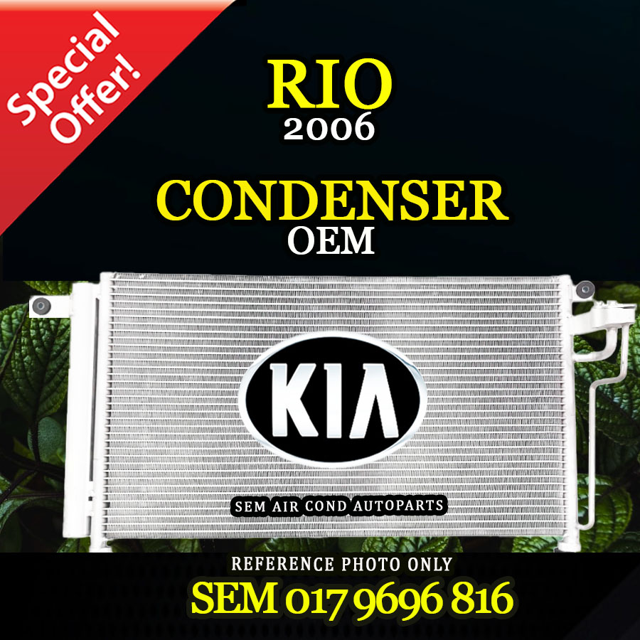 KIA RIO 2006 YEAR OEM NEW CONDENSER/ KONDENSER (CAR AIRCOND SYSTEM ...