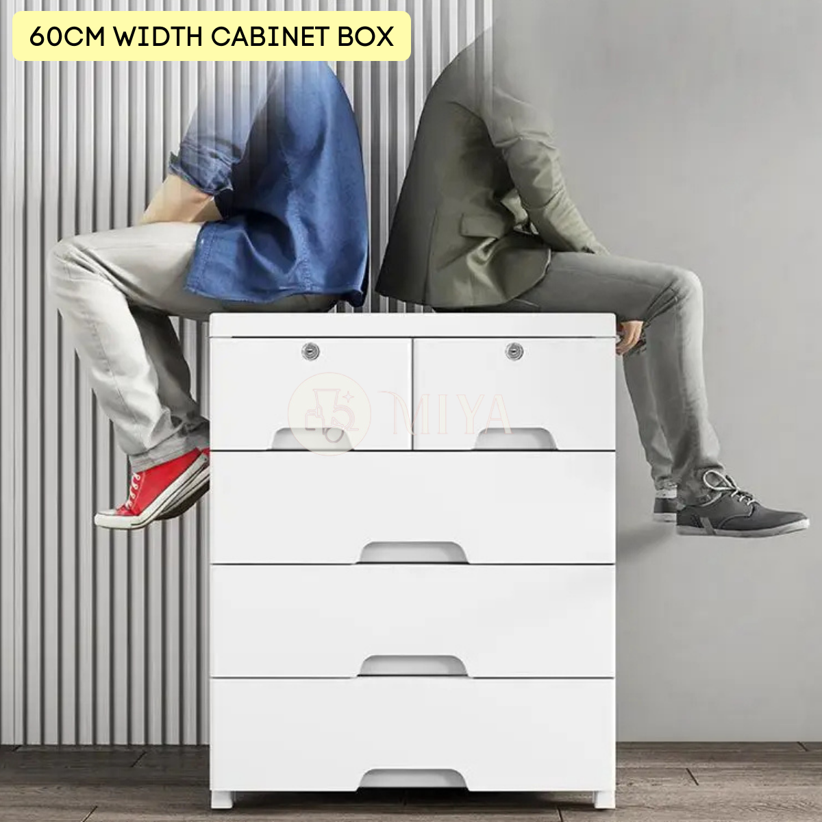Plastic Storage Drawer Cabinet With Lock Almari Baju Murah Baju Drawer ...