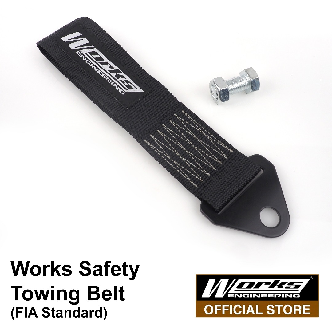 Works Engineering Nylon Tow Strap / Towing Hook Belt / Car Towing Hook ...