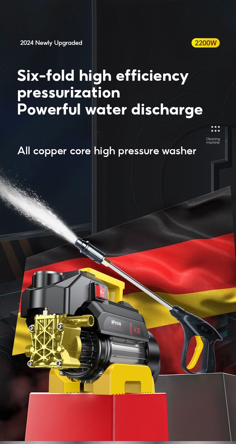 SOARFLY 4800W Water Jet Car High Pressure Cleaner Portable Water Jet ...