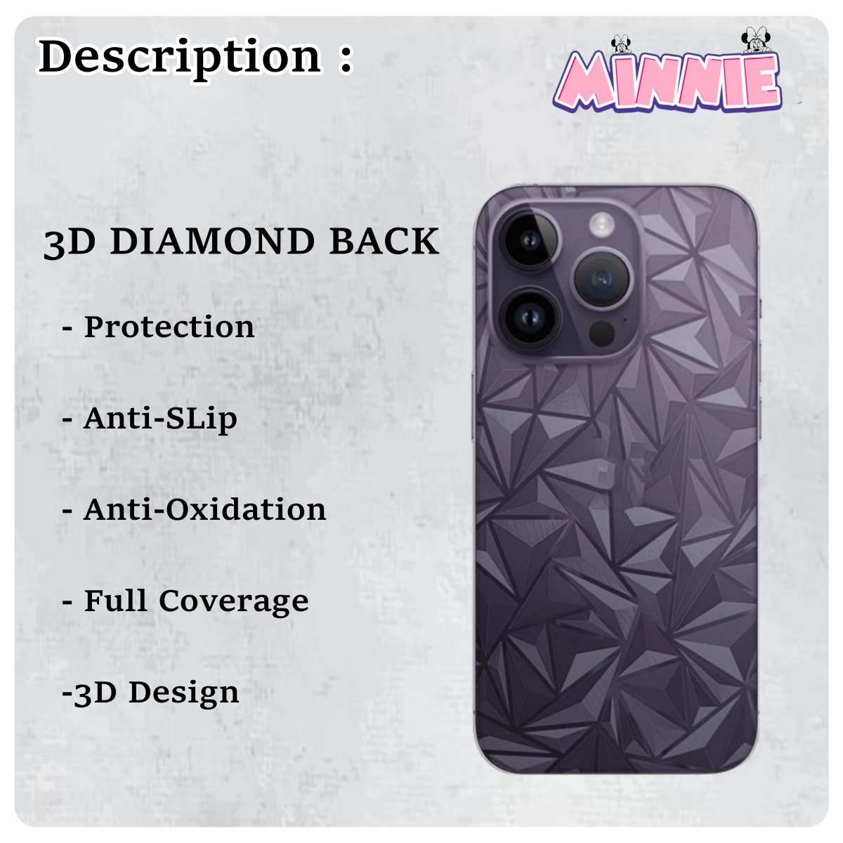 3D Diamond Back Infinix GT 30 Pro / GT 20 Pro / GT 10 Pro | Shopee Malaysia