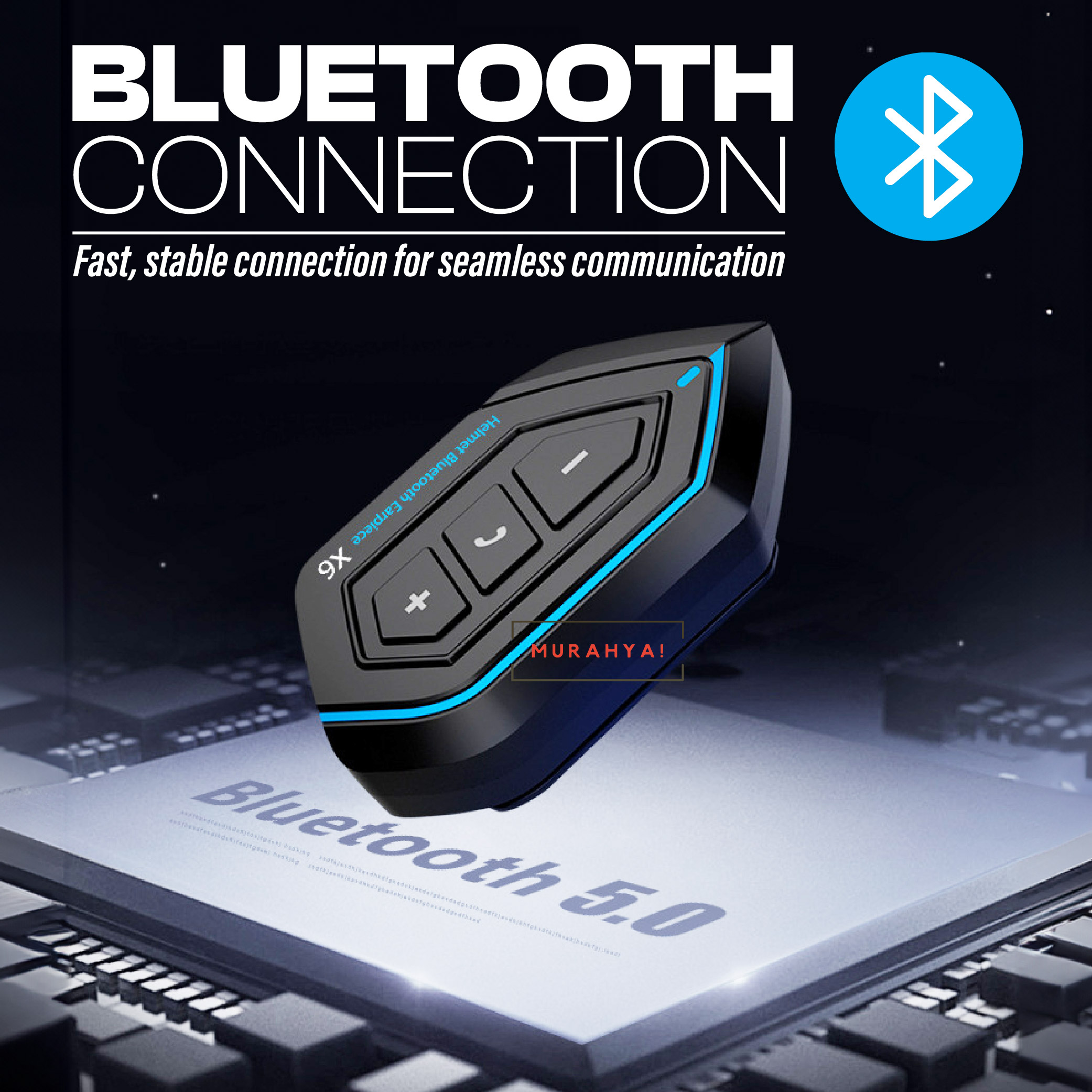 X6 Helmet Headset Bluetooth waterproof motorcycle headphone 2 in 1 for ...