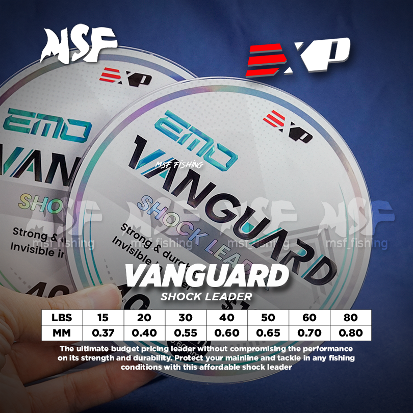[MSF] EXP Vanguard & Kyojin Leader 100% Fluorocarbon Shock Leader Tali Hantu Tangsi Perambut FG ...