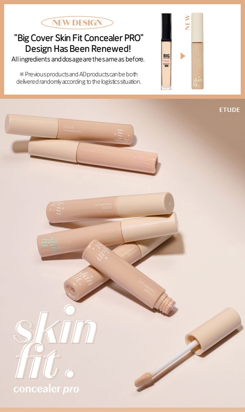 ETUDE Big Cover Skin Fit Concealer PRO (7g) New Packaging - Skin tone ...