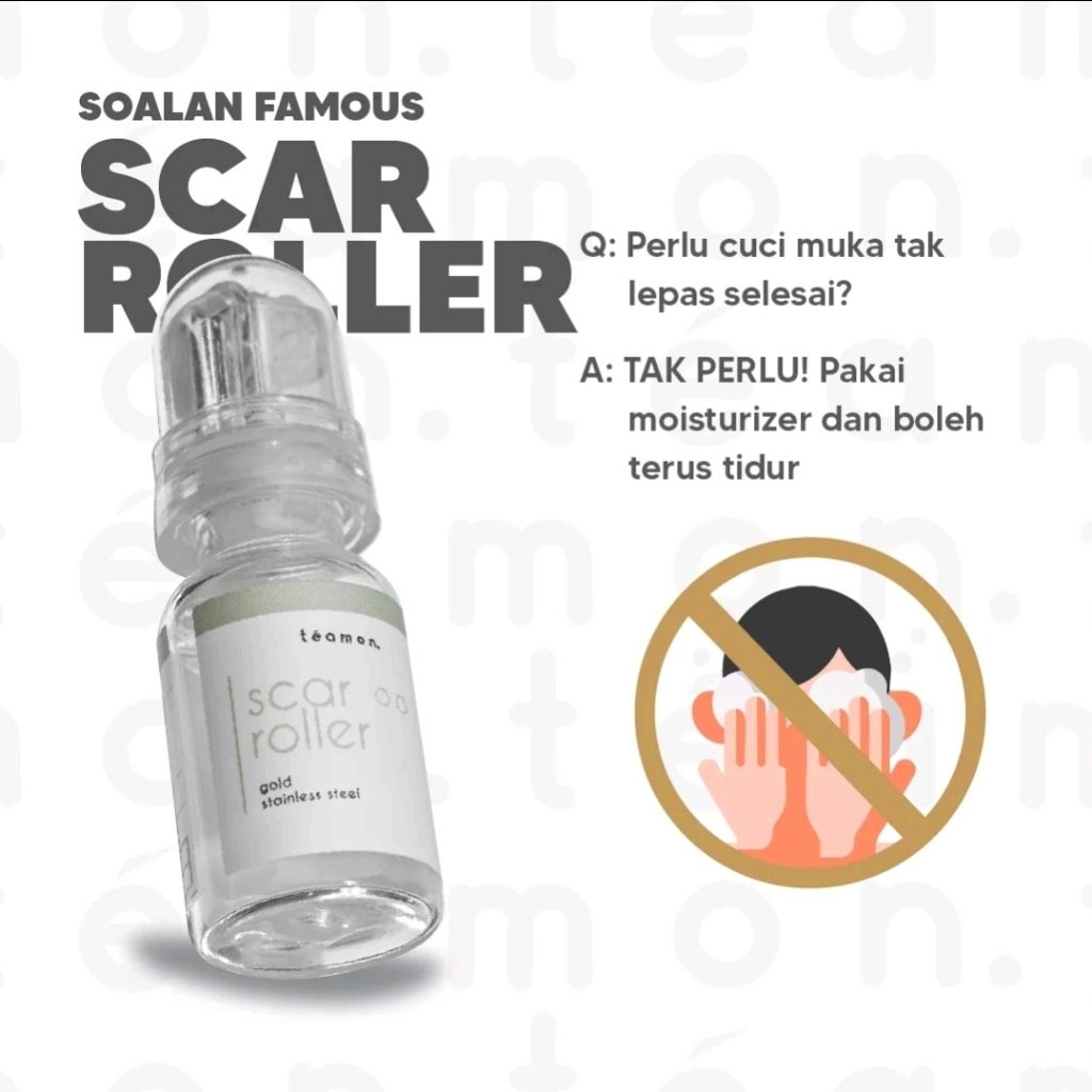 Teamon Scar Roller Set with Vitamin C Teamonskin [Set merawat masalah ...