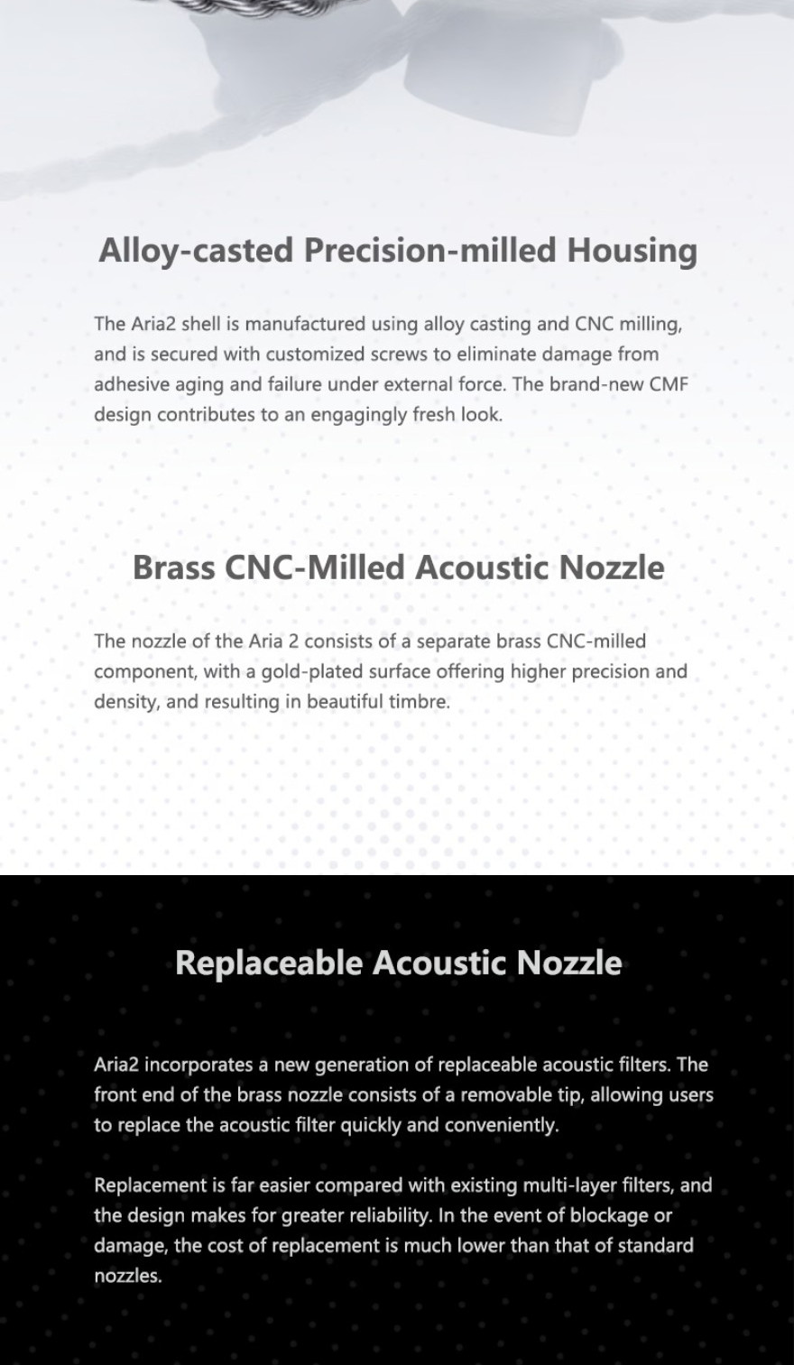 Moondrop ARIA 2 Patented Dynamic Driver Full-Field Hi-Fi IEM Ceramic ...