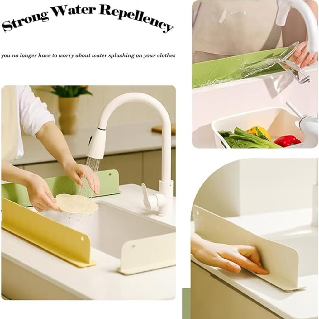 Upgraded Splash-Proof Water Baffle Kitchen Water Baffle Sink Edge ...