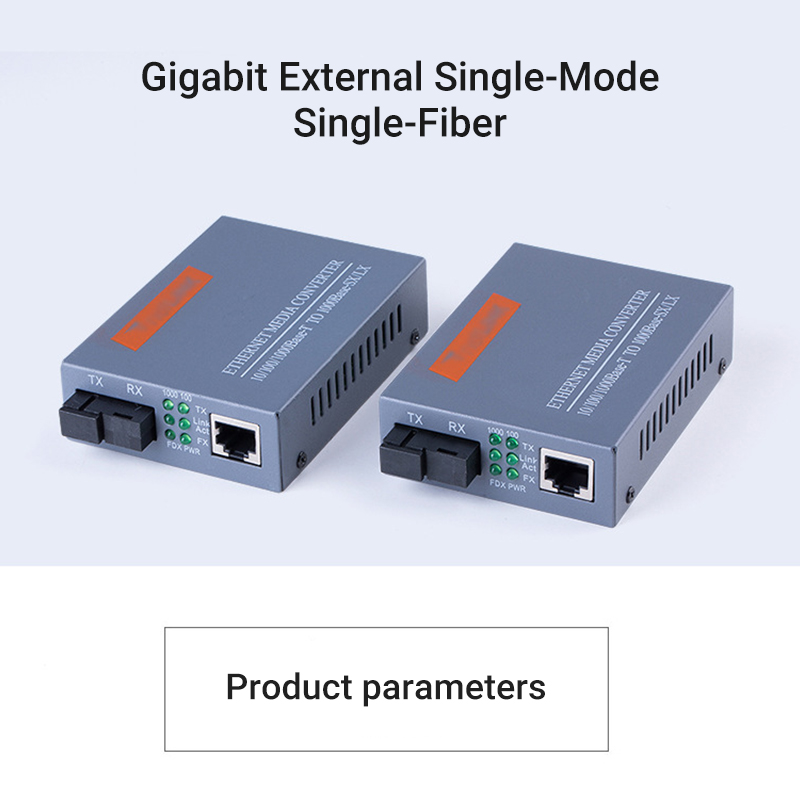 Emika Choice Gigabit Fiber Optical Media Converter 1000Mbps Single Mode Single Fiber SC Port ...