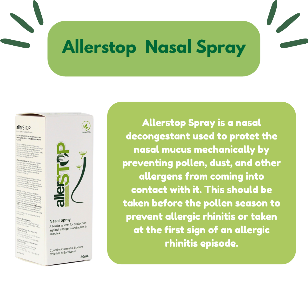 AllerStop Nasal Spray 30ml🌿Allergy Relief | Rhinitis Treatment | Cleans ...