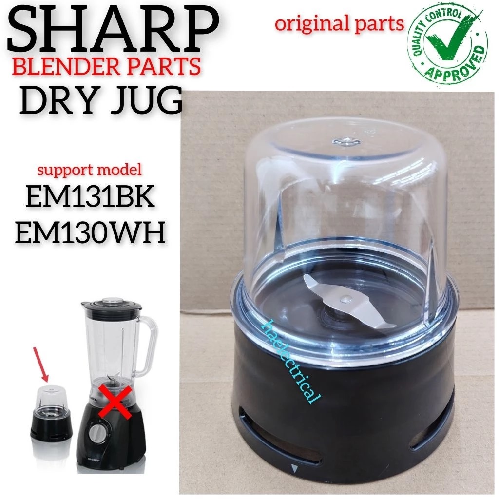 (Original) Sharp Blender Small Jug / Dry Jug EM-131BK EM-130WH (SMALL ...