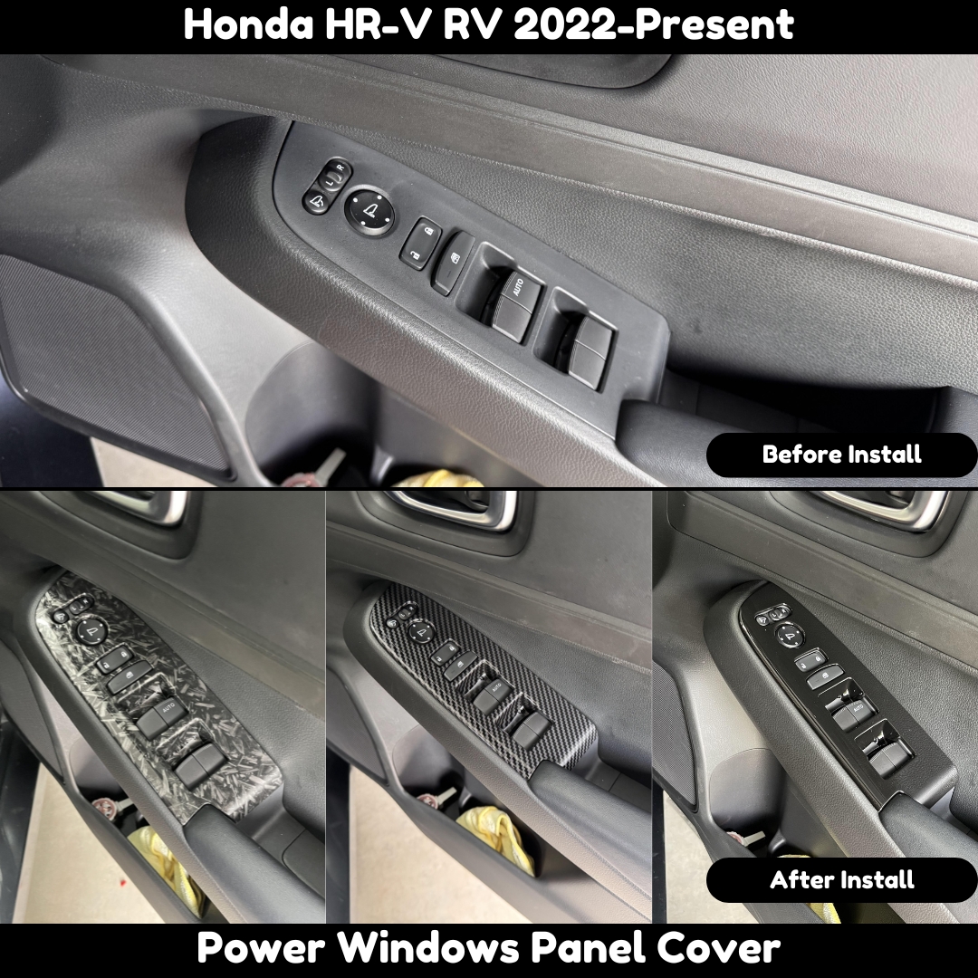 Honda HRV HR-V RV 2022-2025+ Forged Carbon Trim&Glossy Black Power ...