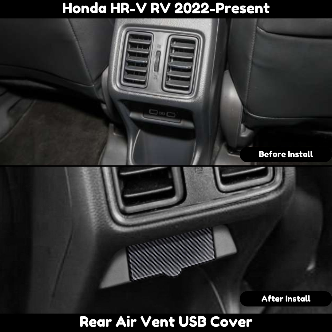 Honda HRV HR-V RV 2022-2025+ Rear USB Cover/Rear Air Vent USB Anti-Dust ...