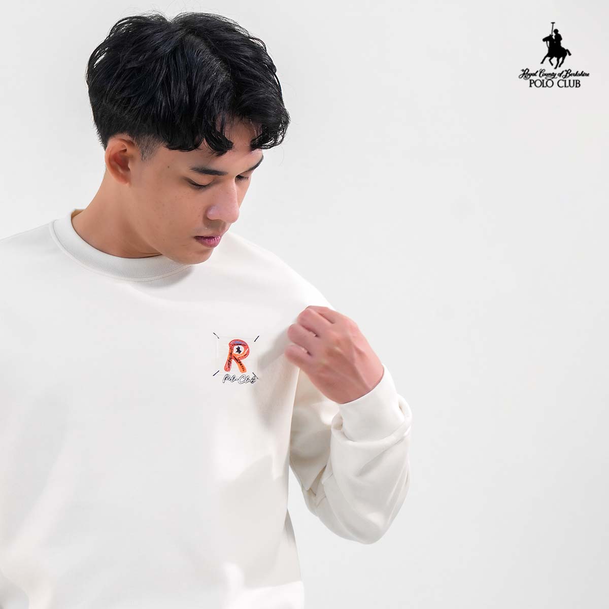 [RCB Premium] RCB Polo Club Cream Long-Sleeve Cooling Sweatshirt ...