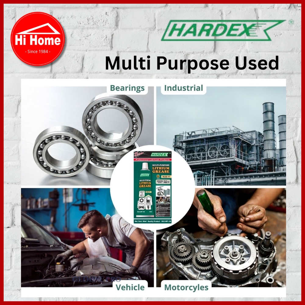 HARDEX-GREASE-LITHIUM-MULTI-LUBRICANT OIL (80ML)(HLG-MP1-08) | Shopee ...