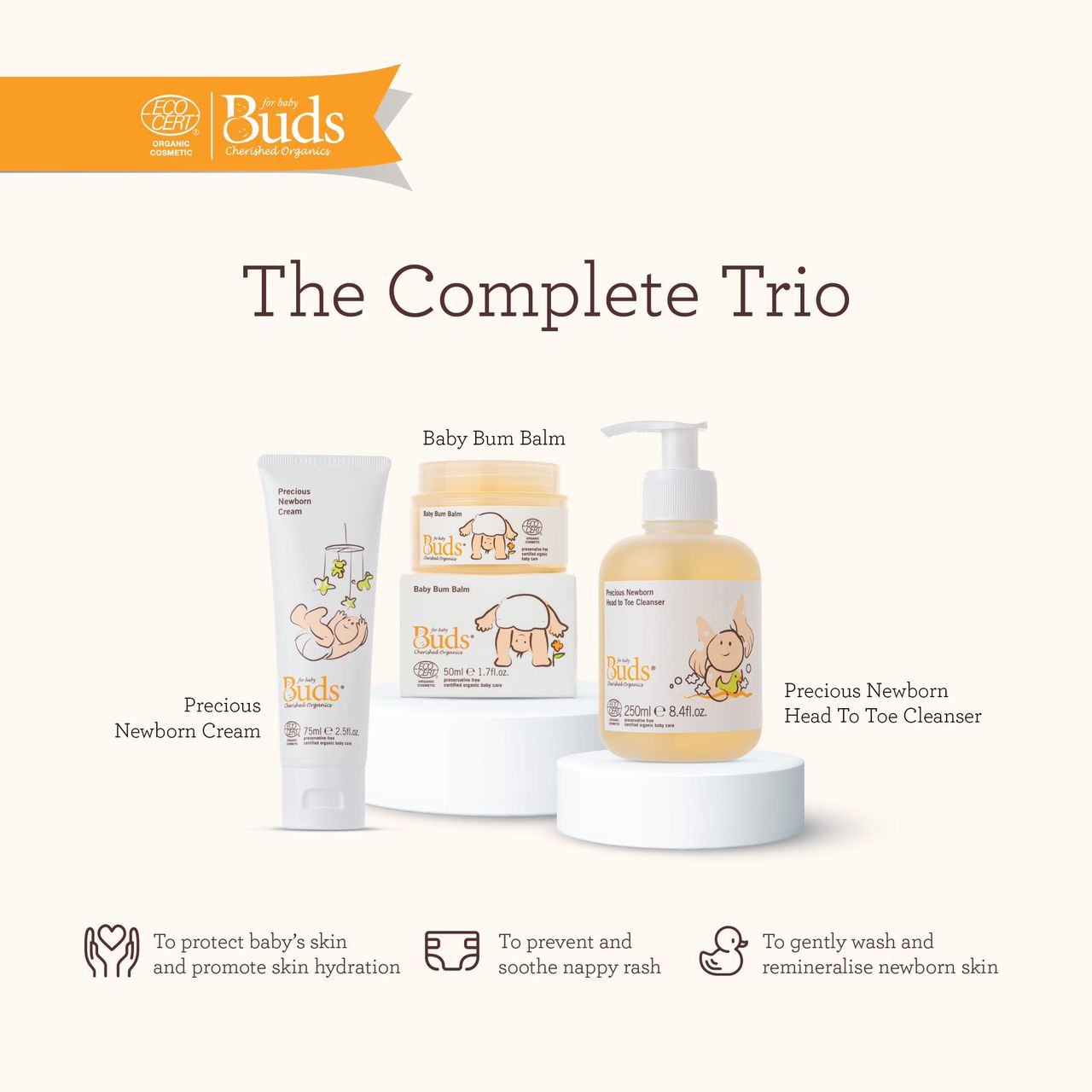 Buds BCO Starter Kit for Newborn/Precious Head to Toe Cleanser/Precious ...