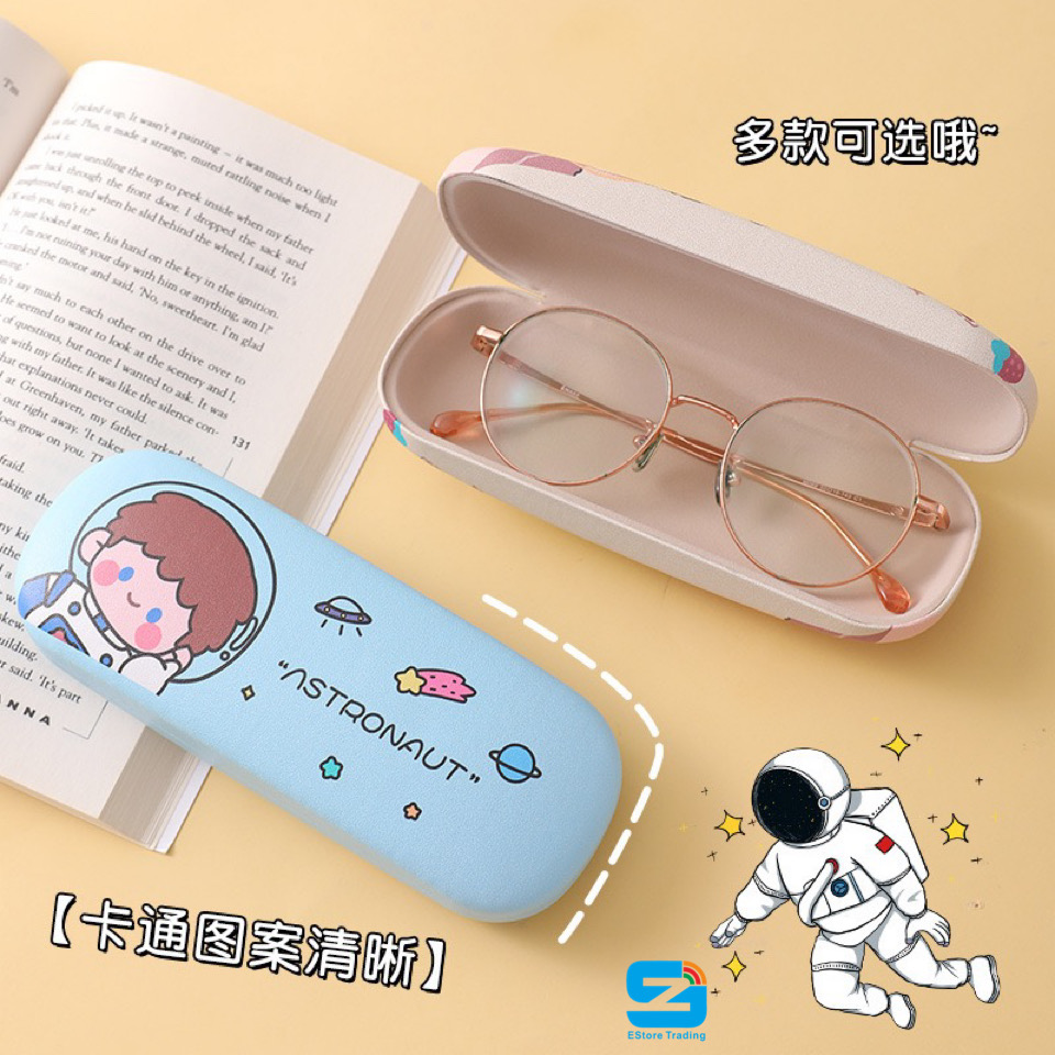 🔥 (Free Lens Cloth) Cute Cartoon Spectacle Case Glasses Case Eyewear ...
